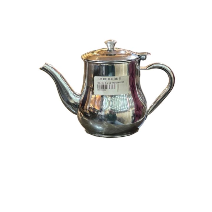 TEA POT 2.4-CUPS SERVING STAINLESS STEEL | Daraz.pk