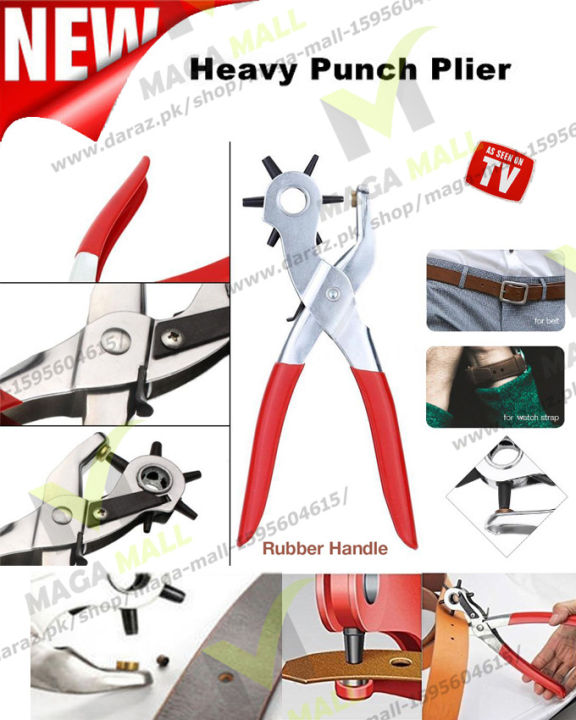All-in-One Leather Puncher – Easy Handheld Tool for Precise Punching ...