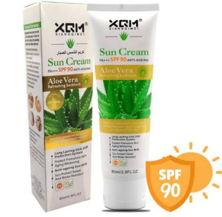Xqm Sun Cream Spf 90 With Aloe Vera 80ml | Daraz.pk