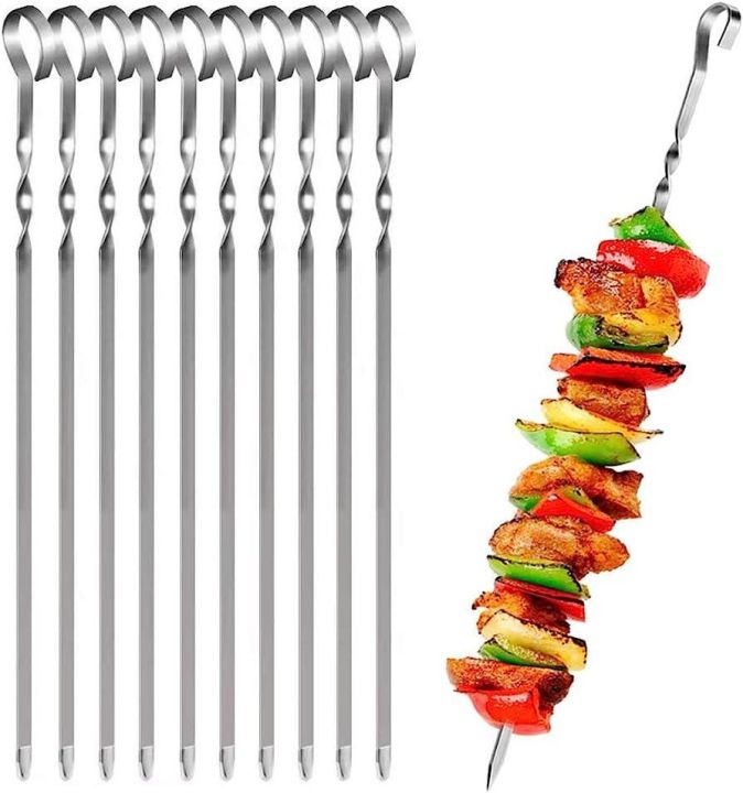 AT - 6 Pcs Bar BQ Steel Sticks | Daraz.pk