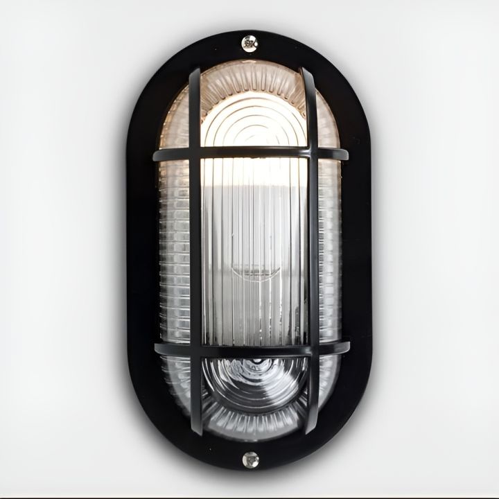 New Black Water Proof Outdoor Turtle Shell Wall Light With An E27 Bulb ...