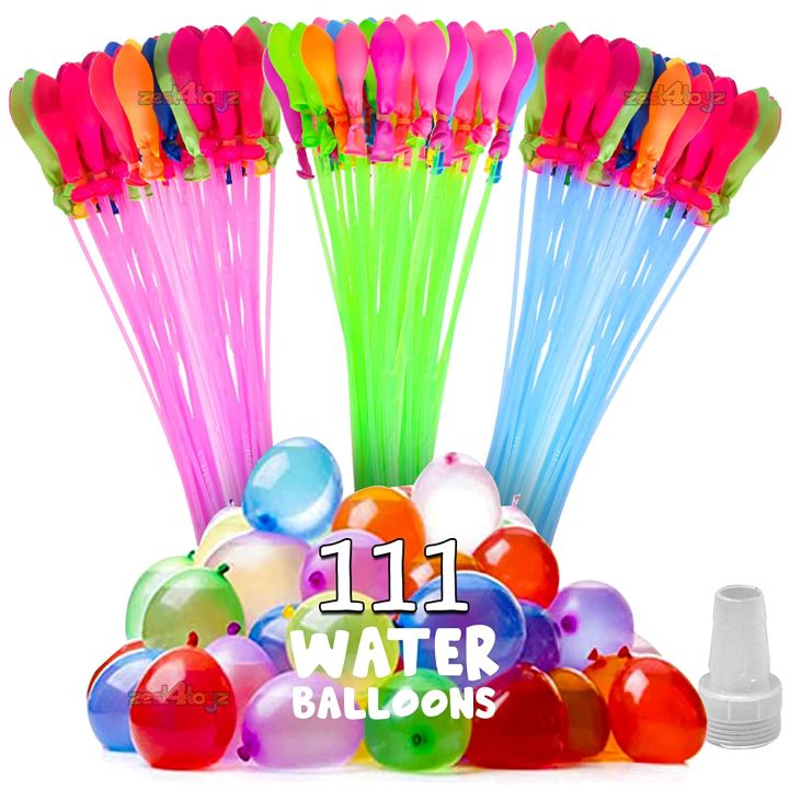 Bunch O Balloons Rapid-Filling Self-Sealing Neon Colored Water Balloons ...