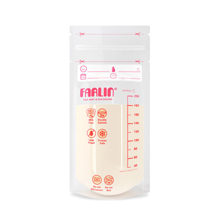 Farlin Disposable Breastmilk Storage Bag 200ml | Daraz.pk