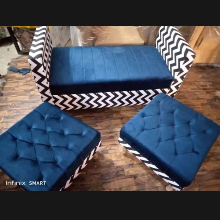 4 seater sofa puffy, four seater sofa puffy, tufted puffy | Daraz.pk