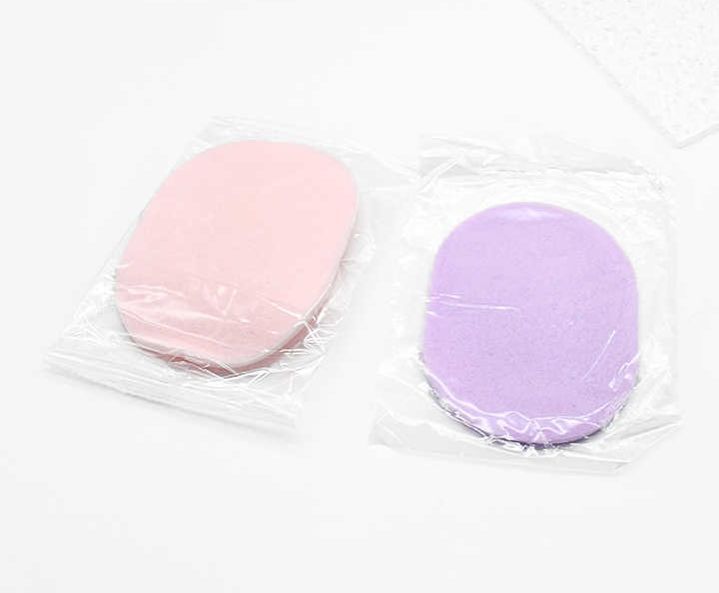 2-pcs Facial puff Face Deep Cleaning Washing Sponge Makeup Foundation ...