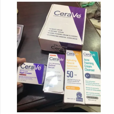 Cerave Skincare Daily Routine Kit 4in1 Whitening Glowing Bright Kit ...