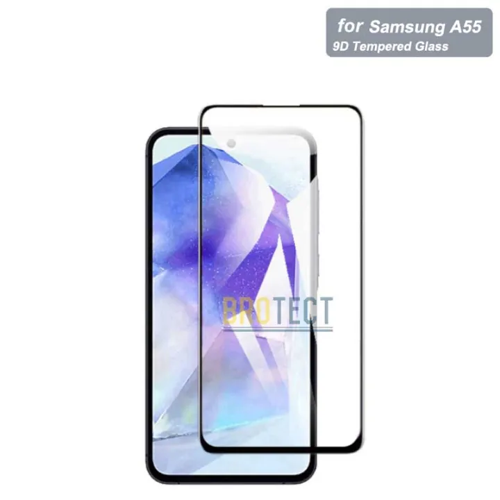 Samsung Galaxy A55 9D 21D Tempered Glass Screen Protector Complete ...