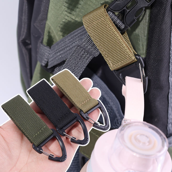 1/3Pcs Nylon Webbing Metal Mountain Buckle Outdoor Sports Solid Color ...