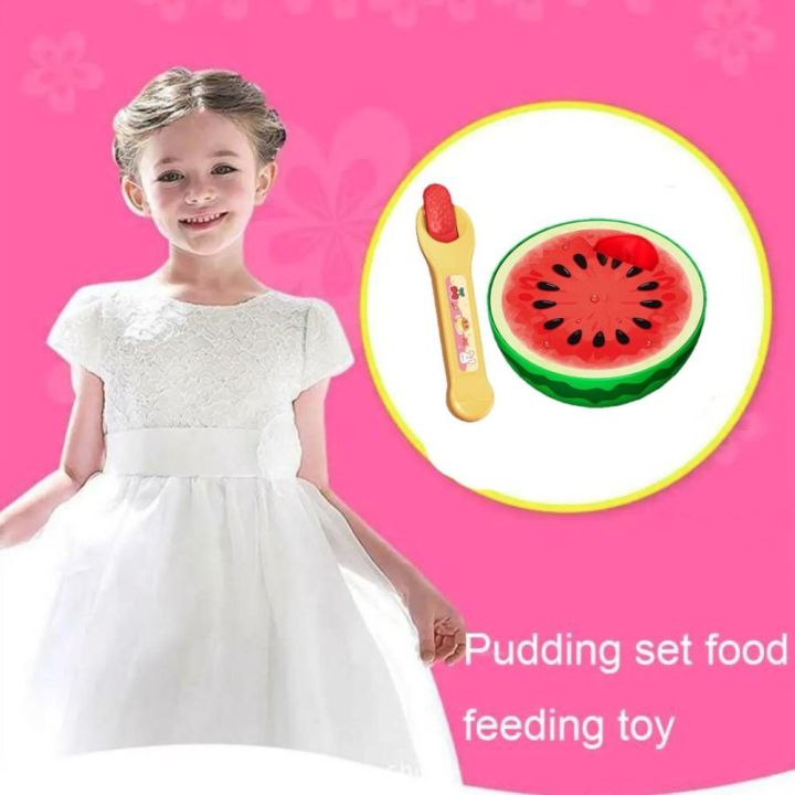 Creative Food Feeding Fruit Pudding Set Feeding Toy Simulation Orange ...