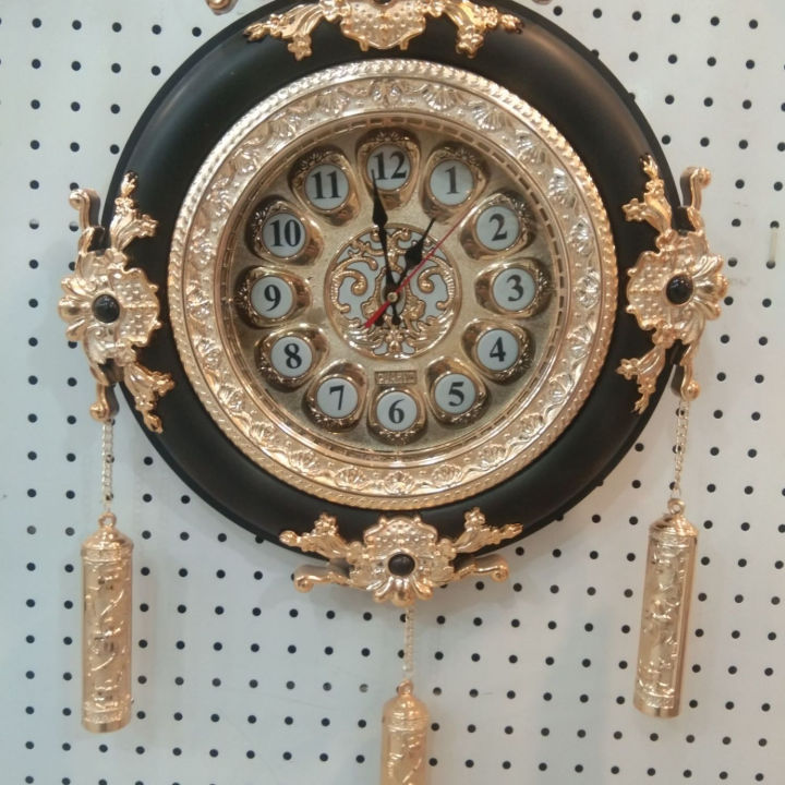 Tradition Big Royal Designer Gold-Plated Wall Clock – Luxury multicolor ...