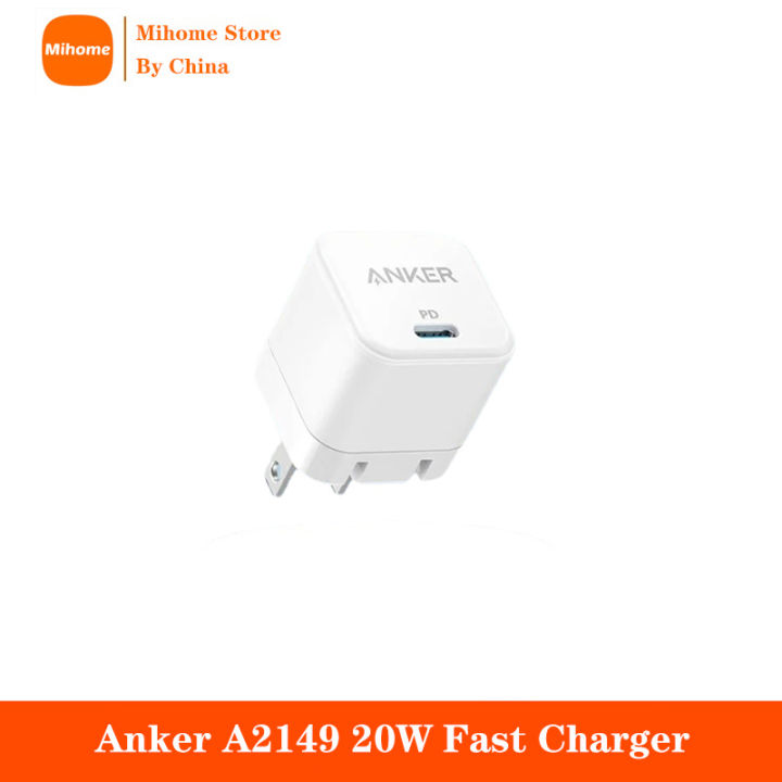 Anker A2149 20W Fast Charger with Foldable Plug PowerPort III 20W Cube ...