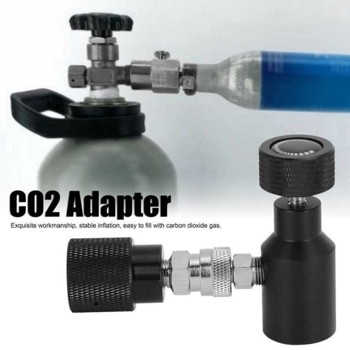 CO2 Cylinder Fittings Refill Adapter Aluminum Connector ASA with G1/2 ...