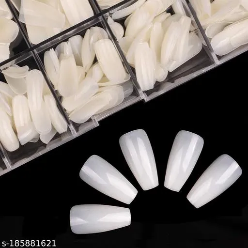 Reusable Acrylic Artificial Nails Reusable (Pack of 20) 20 Pcs Fake ...