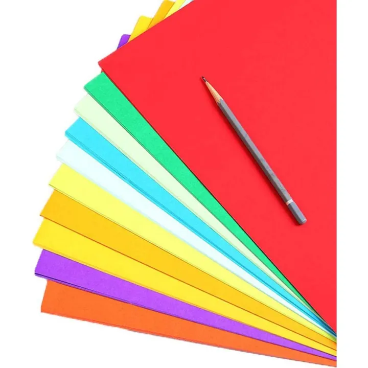 Colour Chart Paper A4 size 50 sheets Mixcolour Printing Color Hard ...