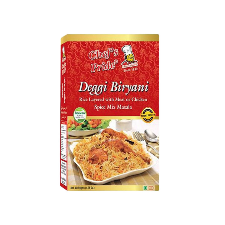 Chef Pride - Deggi Biryani Masala (50G) | Daraz.pk