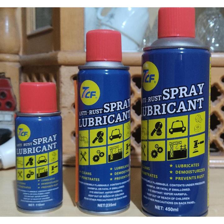 7CF Anti-Rust Spray Lubricant | Pack of 3 | Bundle Pack (Small, Medium ...