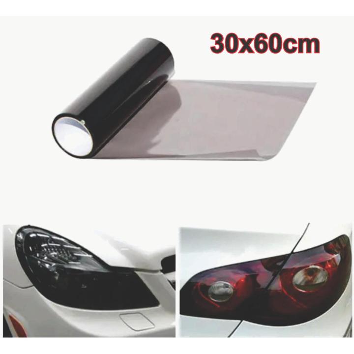 30cmx60cm Light Black Car Headlight, Brake light Tint Vinyl Sticker ...