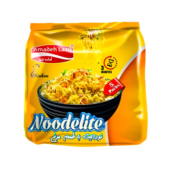 Noodelite Chicken Noodles Pack Of 5 - Chicken flavour - noodles pack ...