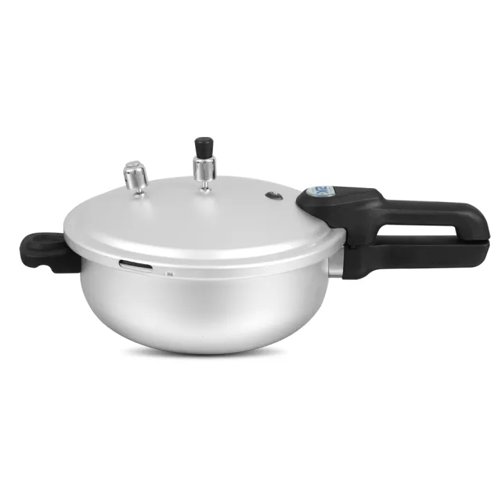 SK Cookware 4 Liter Emerald 2-in-1 Aluminum Pressure Cooker & Karahi ...