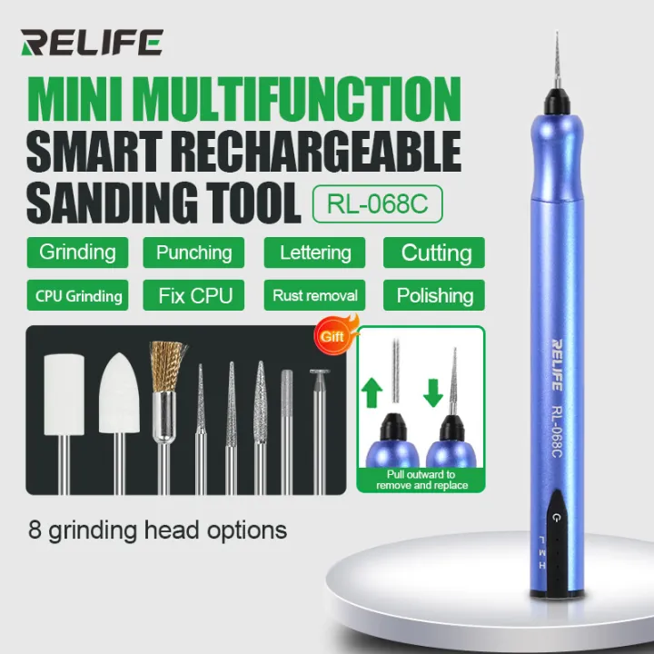 RELIFE RL-068C Speed Adjustable Electric Grinding Pen Multifunction ...