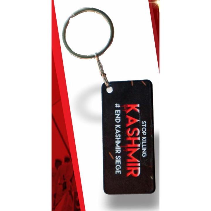 Key Ring of Solidarity with Kashmir & Pakistani Flag (Metal material ...