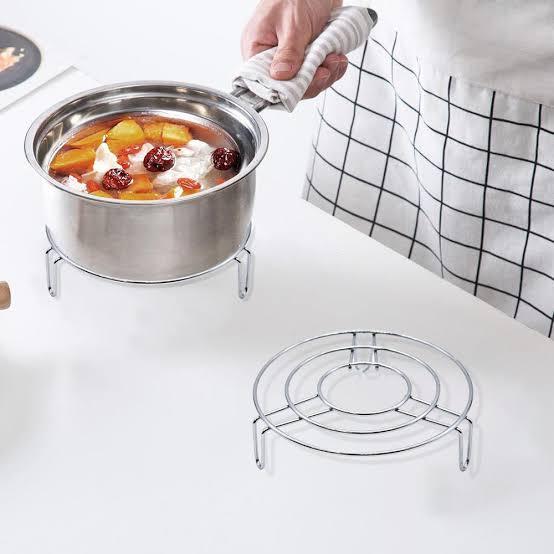 Heat Resistant Hotpot Stand Stainless Steel Cooking Pot & Pan Stand ...