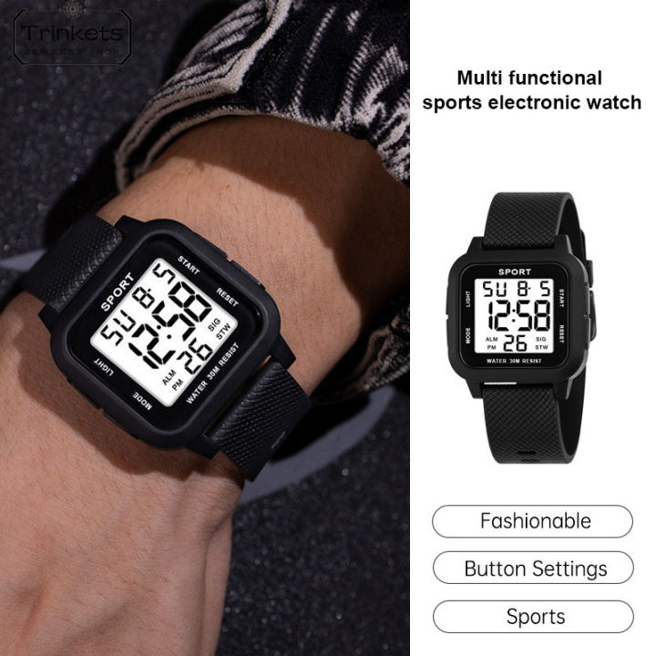 Multi-functional Sports Electronic Watch Waterproof Men Watch Outdoor ...