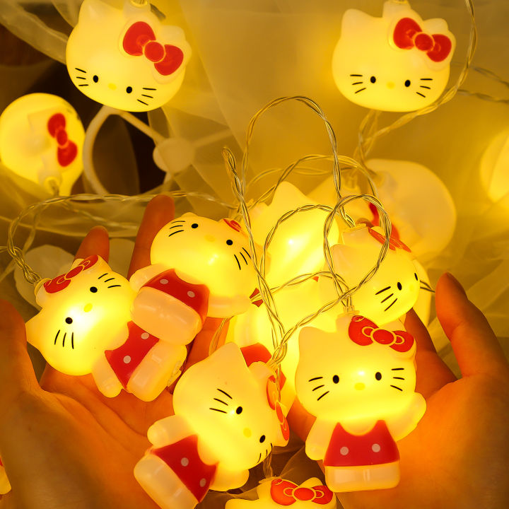 2M Sanrio LED Lights String Kawaii KT Night Lamp Cute Cartoon Home ...