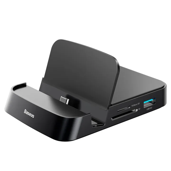 Baseus Mate Dock Type-C HUB Station (Black) | Daraz.pk