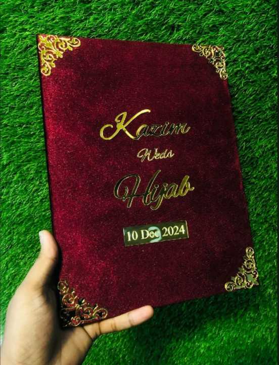 Customized Nikkah Booklet. Nikah Book. Personalized Nikah Booklet ...