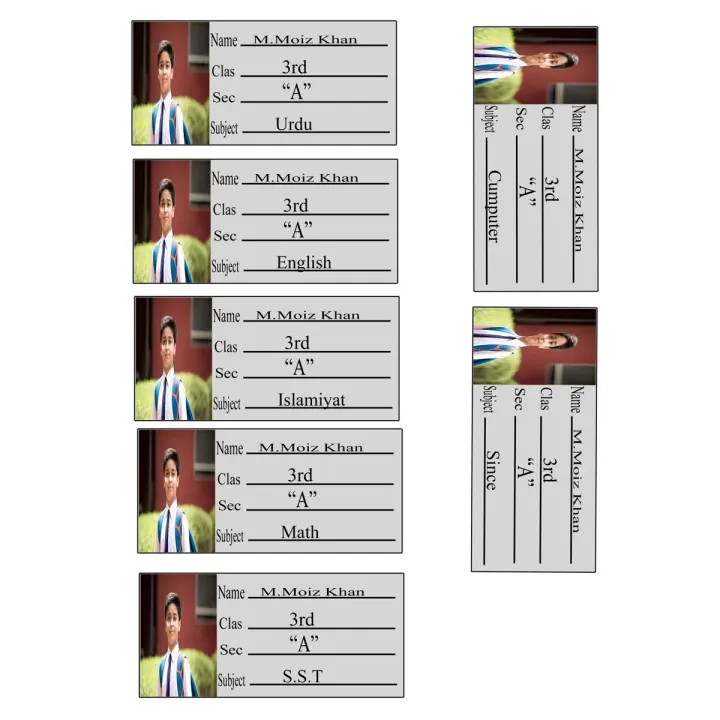 CUSTOMIZED NAME STICKERS – BOOK LABEL STICKERS | Daraz.pk