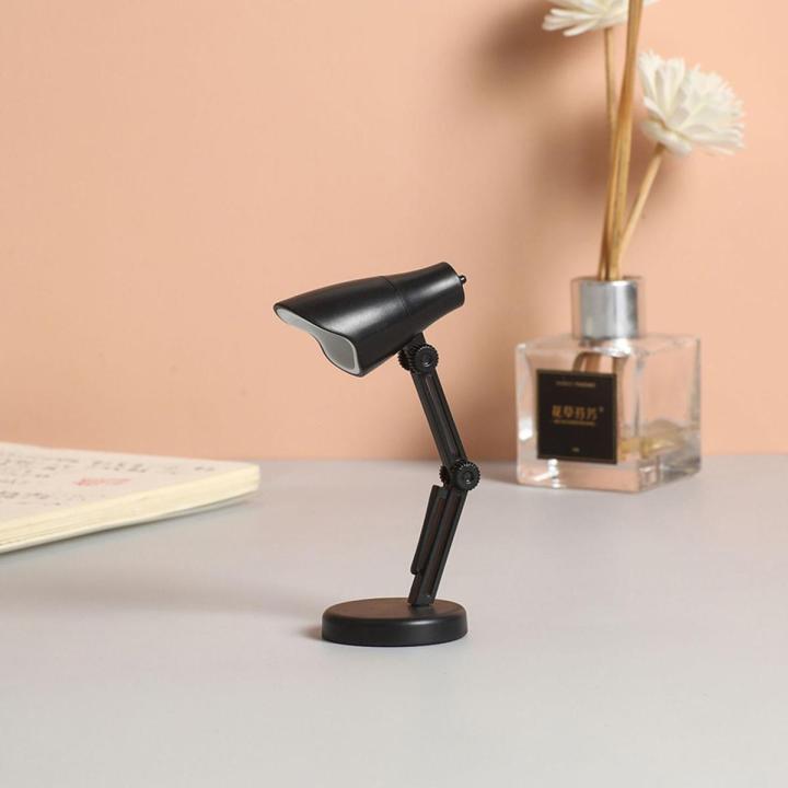 LED Mini Desk Lamp Foldable Magnetic Night Light Eye Protection Bedside ...