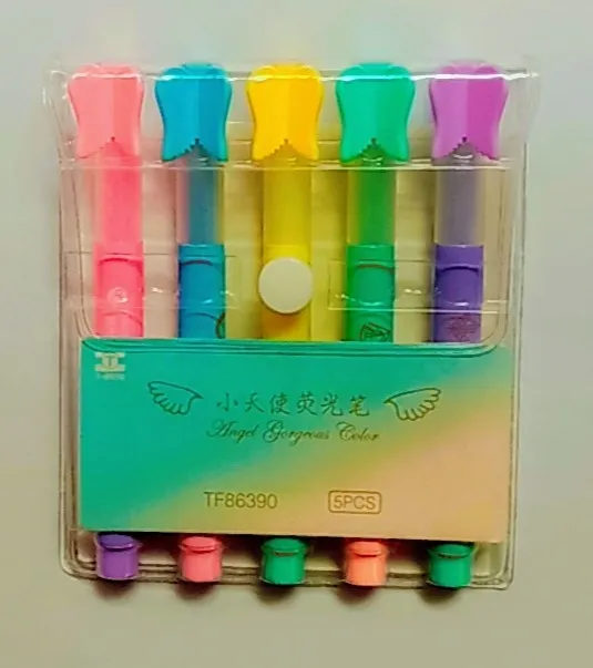 Angel Multicolor Highlighters | Pack of 5 Gorgeous Pastel Shades ...