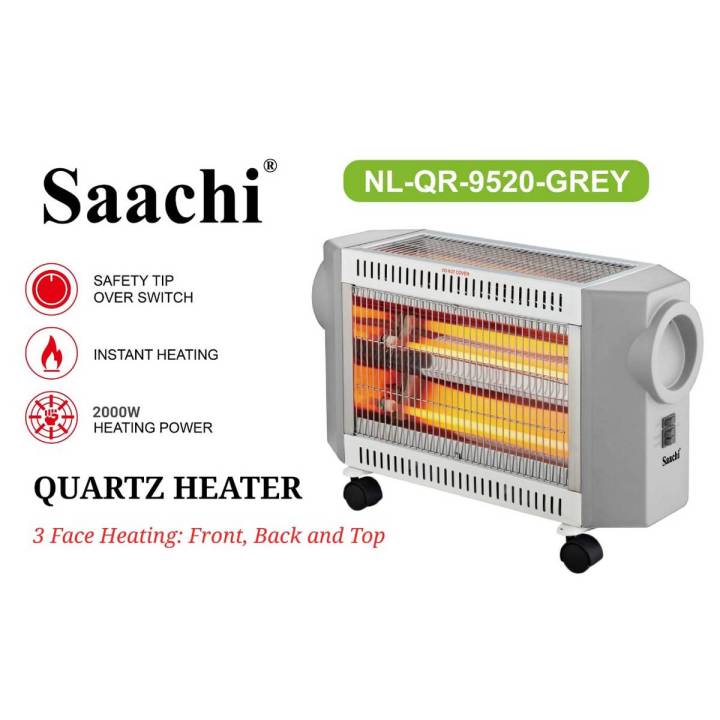 Indoor & Outdoor Quartz Heater with Three Face Heating SAACHI NL-QR ...
