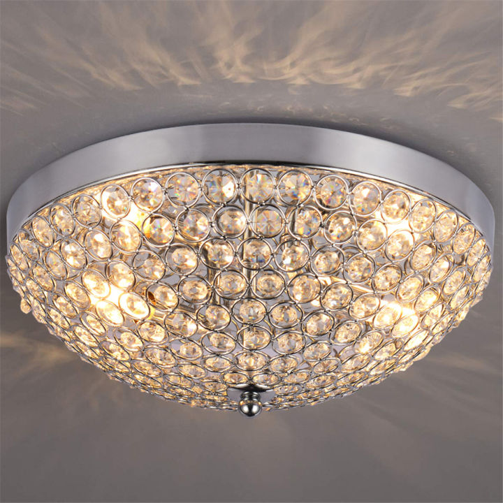 IMPORTED ALL CRYSTAL CEILING FLUSH MOUNTED CHANDELIER | Daraz.pk