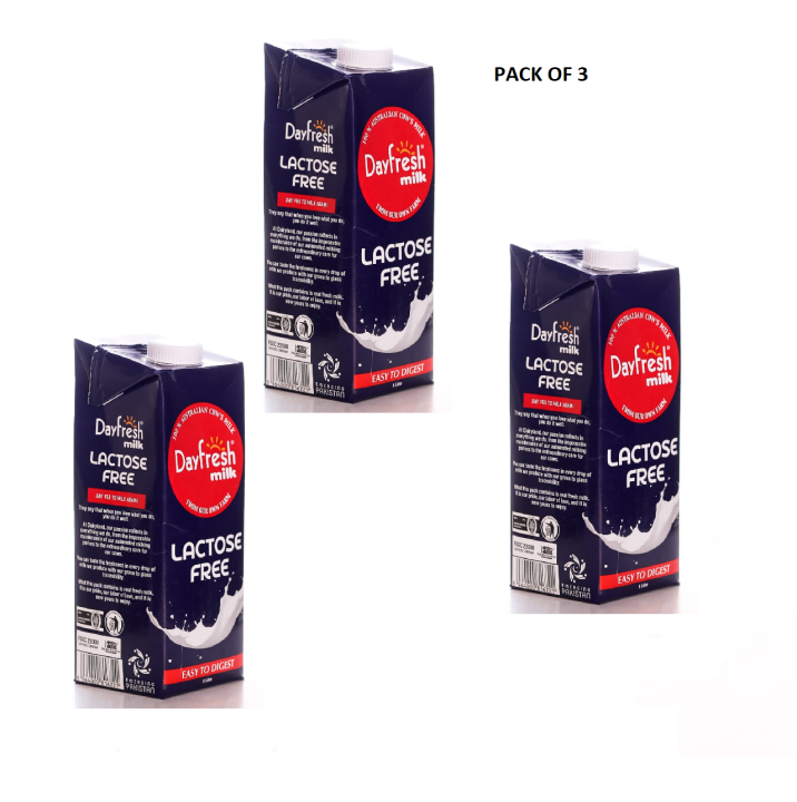 Day Fresh Milk Lactose Free Pack Of 3 1 Ltr x 3 | Daraz.pk