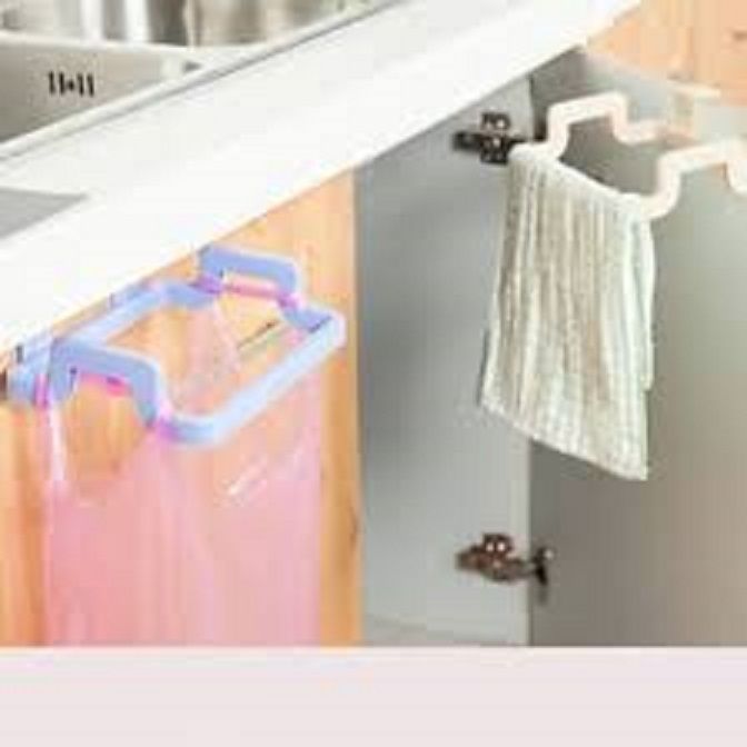 Plastic Garbage Bag Holder, Dustbin, Towel Rack For Kitchen | Daraz.pk