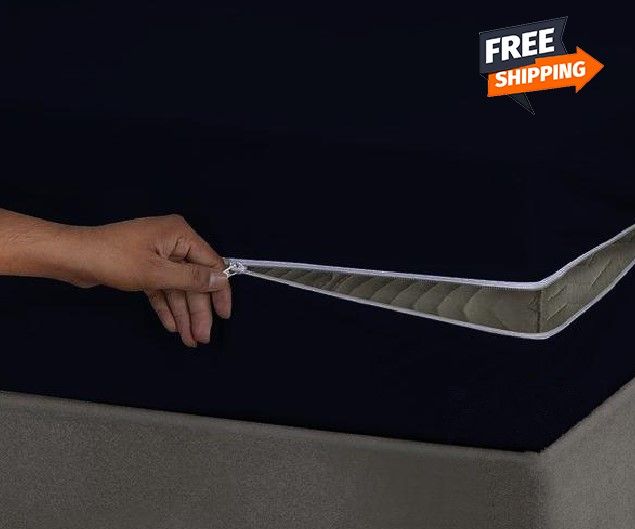 Dual Side 100% Waterproof Zip Enclosed Mattress Cover | Bed Bug Proof ...