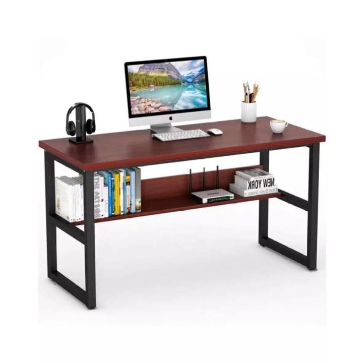 Office Table Desktop Table With Book Shelf Office Desk Book Shelf ...