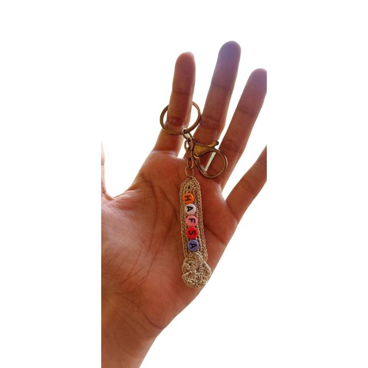 crochet name keychains for girls and boys | Daraz.pk