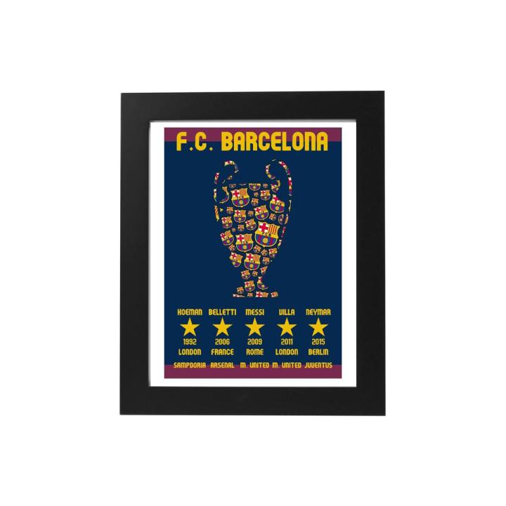 FC Barcelona Football Enthusisats Nostalgic Posters Room Posters Vinyl ...