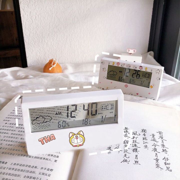 Mini Led Clock Triangle Upright Electronic Digital Screen Desktop Clock ...