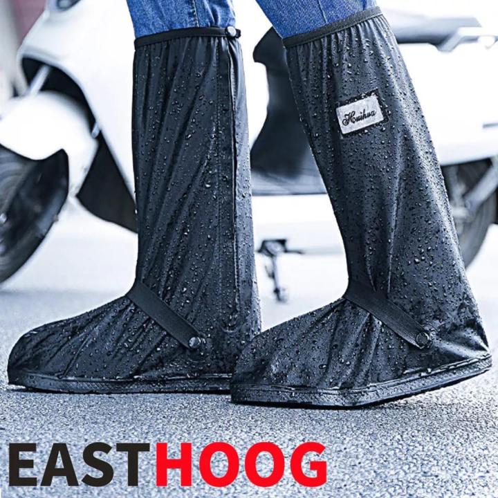 1 Pair Black Waterproof Shoes Covers, Motorcycle Rain Gear for Men ...