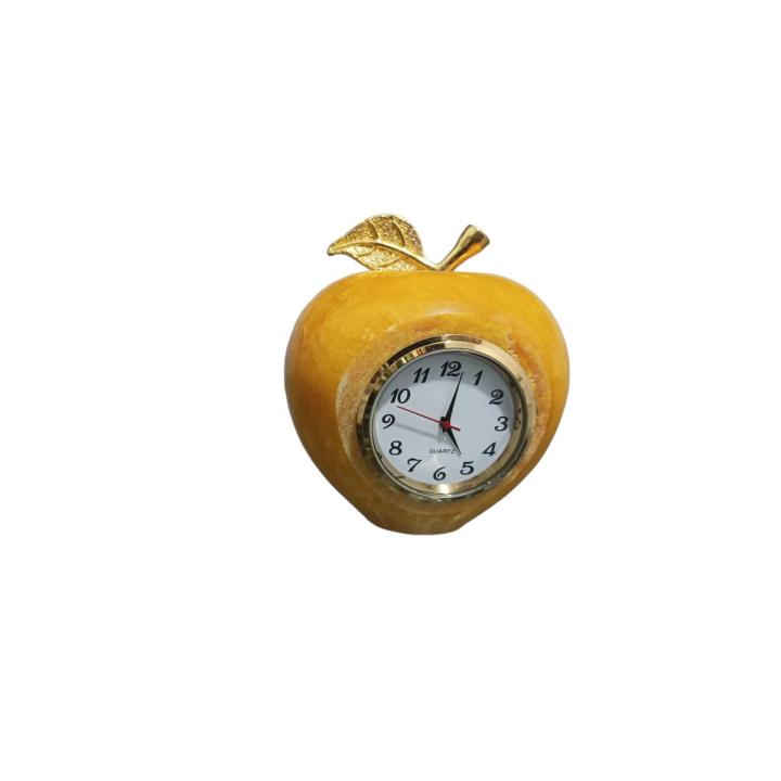 Marble apple Clock, Beautiful Marble Clock, Apple clock, Clock. ( 2 ...