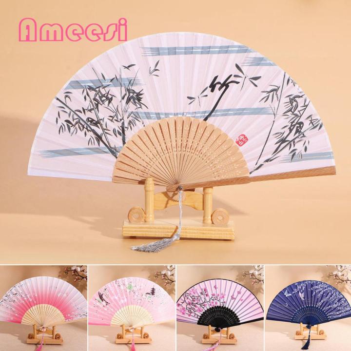 Ameesi Handheld Fan Smooth Opening Han Chinese Clothing Handheld Fan ...