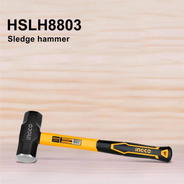 INGCO Sledge Hammer 3lb Carbon Steel Fibreglass handle | Daraz.pk