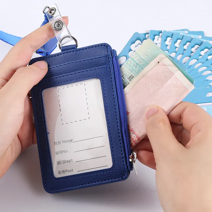 PU5 card position work permit zipper card set change card bag work card ...