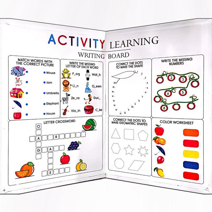 Whiteboard Notebook of Writing Activity for Kids - Tracing and Writing ...