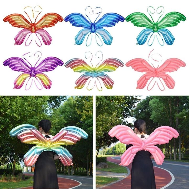 Party Balloon Inflatable Angel Butterfly Wing Balloon Colorful Fairy ...