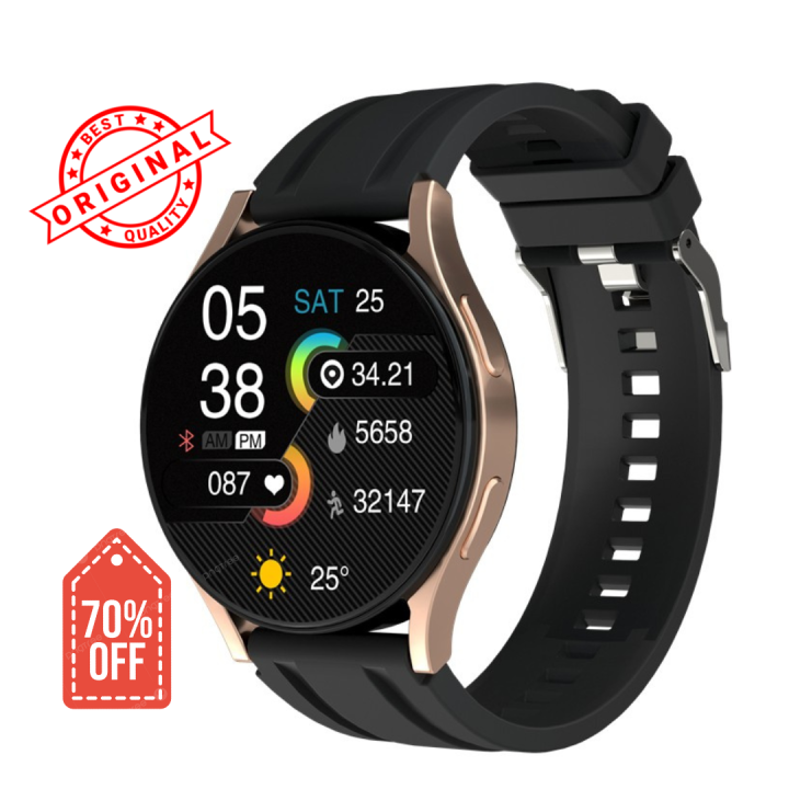 GT1 Smart Watch 2.10" IPS Pure Round Dial Full Touch Screen Golden ...